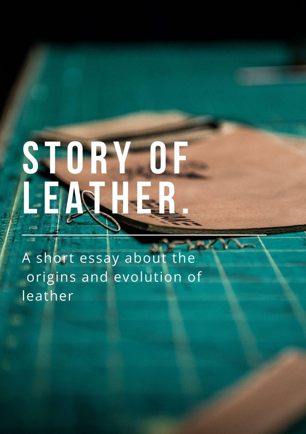 Material, Craft and Design – Bicyclist: Handmade Leather Goods