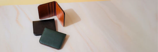 Handmade Leather Slim Credit Card Wallet Collection – Bicyclist ...